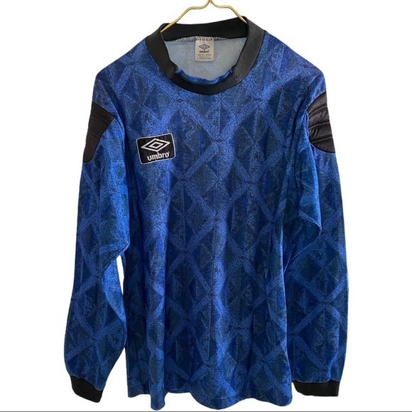 Umbro | Shirts | Vintage Umbro Made In Usa Blue Soccer Jersey Padded ...